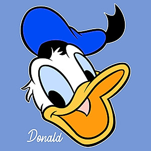 Disney boys Disney Characters Donald Big Face Boy's Performance Tee T Shirt, Royal Blue Heather, Medium US