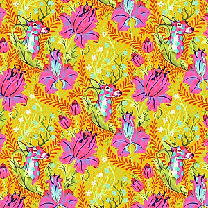 Tiny Beasts Fat Quarter Bundle (14 Pieces) by Tula Pink for Free Spirit 18 x 21 inches (45.72 cm x 53.34 cm) Fabric cuts DIY Quilt Fabric