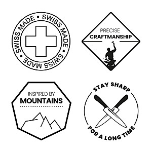 PanoramaKnife Kitchen Knife – Swiss Made – Peaks of USA – Mountain Ranges Resembled in Blade - Surgical Stainless Steel + Walnut Wood –– 10in – Best Cooking Knife – Great Gift for Outdoor Enthusiasts