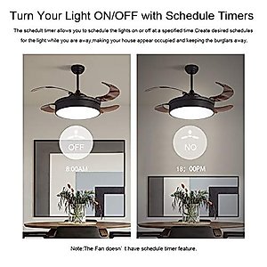 Ceiling Fan Remote Control Kit, WI-FI Smart Fan Control Timing Wireless Control with Amazon Alexa