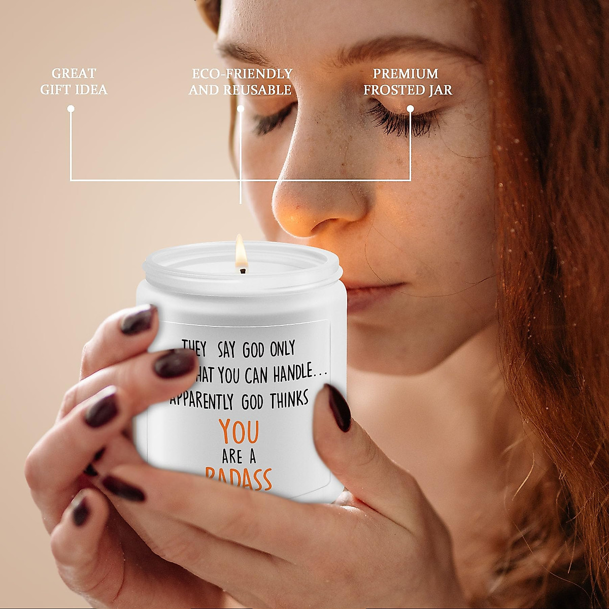 Get Well Candle Gifts for Women: Funny Cancer After Surgery Gifts Humor Encouragement Gift Feel Better for Sick Friends Female Men Condolences Gift for Loss