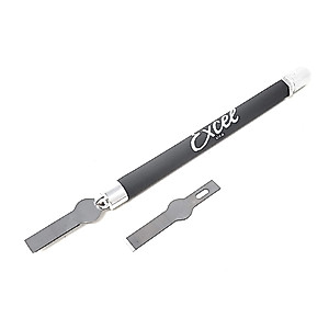 Excel Blades Chisel Replacement Blades, Set of 50 Carbon Steel Blades for Precision Cutting & Trimming, Multi-Purpose Professional, Hobby, and Crafting Tools