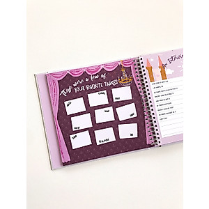 Lucy Darling The Little Years Toddler Baby Memory Book - Ages 1 to 6 Years Old Album For Baby Girl - Milestone Scrapbook To Record Precious Memories - Keepsake Record Book