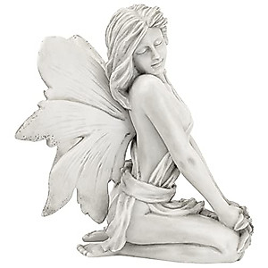 Design Toscano PD1549 The Enchanted Garden Fairies Colleen Statue,antique stone