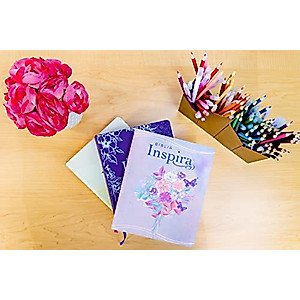 Biblia Inspira NTV (SentiPiel, Acuarela rosa): La Biblia que inspira tu creatividad (Spanish Edition)