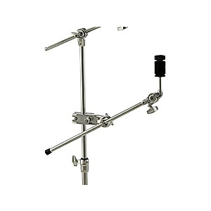 Pearl CH70 Cymbal Boom Attachment Clamp with 15" Solid Boom Arm, Multi-Angle Mounting Clamp, and UniLock Gearless Cymbal Tilter for Splash, Crash, and Effects Cymbals.