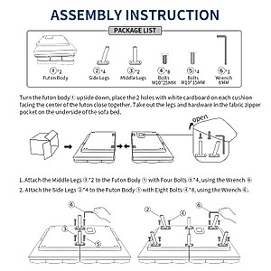 MUUEGM Convertible Futon Bed Couch Love Seat Memory Foam Sleeper,Modern Daybed for Living Room,Compact Small Space,Apartment,Office,Adjustable Arm Back,71" Sofas, Light Grey