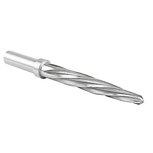 Accusize Industrial Tools High-Speed Steel Spiral Flute Aligning Reamer, 1/2" Cutting Diameter, 1/2" Shank Diameter, 0522-0012