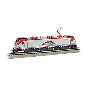 Bachmann Trains ACS-64 Dcc Wowsound Equipped Electric Locomotive Amtrak #642 - Salutes Our Veterans - HO Scale, Prototypical Silver