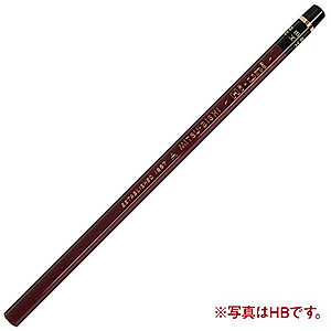 uni Hi Wooden Pencil - HB - Box of 12 (HUHB), brown