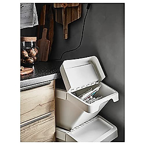 I-K-E-A SORTERA Recycling Bin with Lid, White 10 Gallon