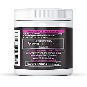 D-Mannose Supplement with Real Chicken for Dogs and Cats. Use for Immediate and Preventative Treatment of Bladder and Urinary Tract Infections UTIs. Stop Kidney Stones. Extra Strength 115 Grams.