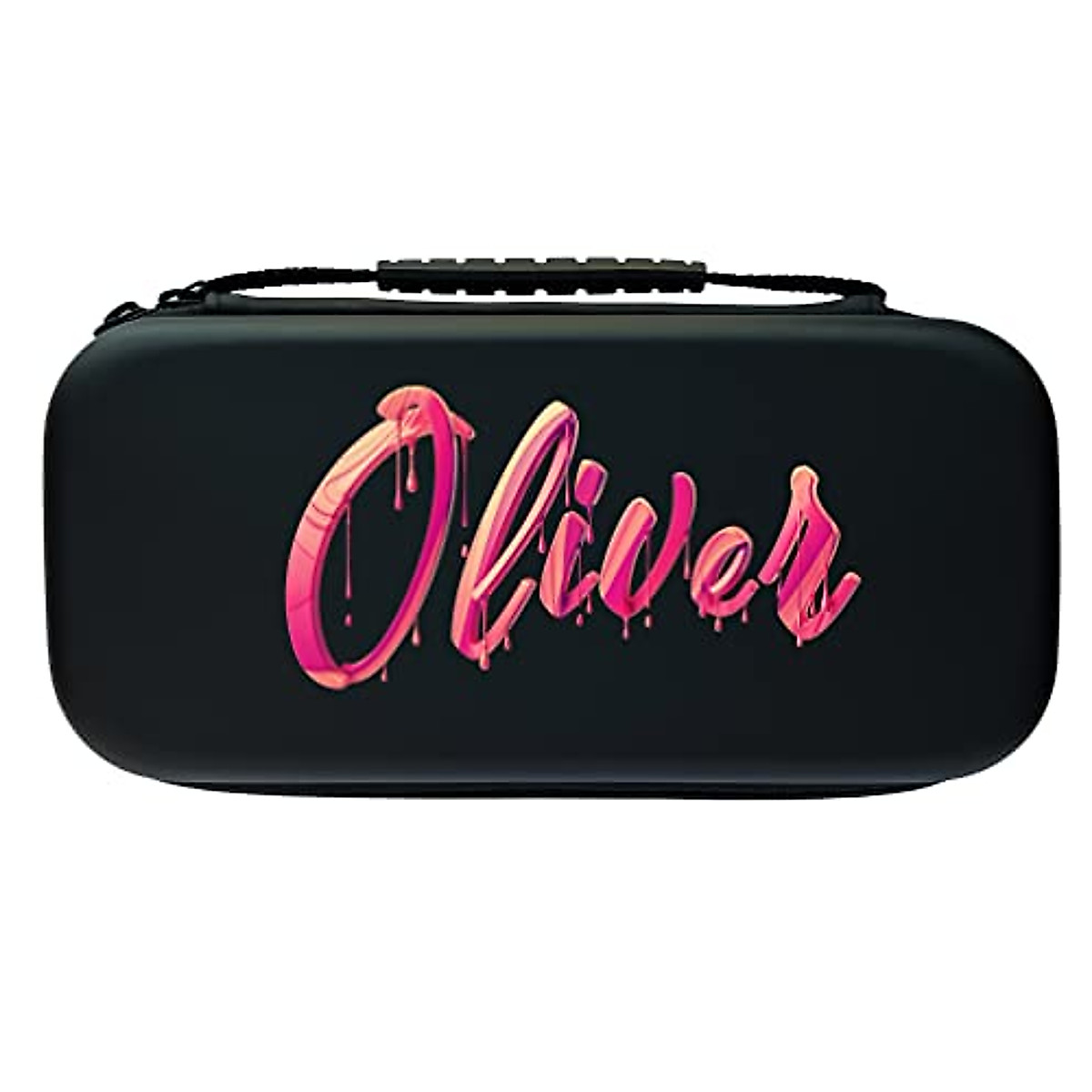 Case Made For Nintendo Switch Custom Dripping Graffiti Name Switch OLED Console Protective Travel Personalized Carry Case for Gamers N7