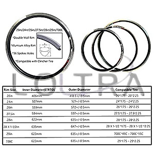 CSCbike MTB E-Bike Conversion Kit 36V 48V Mountain Electric Bicycle Rear Wheel Conversion Parts with SW900 Display Controller PAS Brake Lever(48v1500w, 29in(700c))