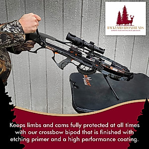 4N1 Lite Ravin Crossbow Accessory Hanger - Picatinny Bipod Accessory, Kickstand Rest, Shooting Rest, Cocking & De-Cocking Aid, Compatible with Ravin r9, r10, r15, r20, r29, r29x (9.8 oz), Black