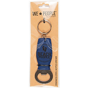 Pavilion Gift Company Beach People-Navy Blue Key Chain Bottle Opener Keyring