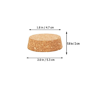 24 Pack Small Cork Lids for Jars - Wood Cork Lids for Canning, DIY Gifts, Wedding Favors - Kitchen Essential for Sealing Canning Jars