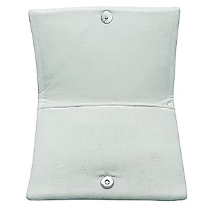 The Beaded Lily White Happily Ever After Clutch Purse Bridal Shower Gift for Bride To Be - THE BEADED LILY, Silver Letters