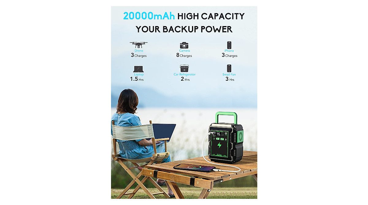 110V Portable Power Station for Outdoor Adventures