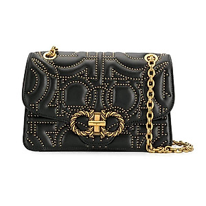 Salvatore Ferragamo Ladies Quilted Gancini Flap Shoulder Bag