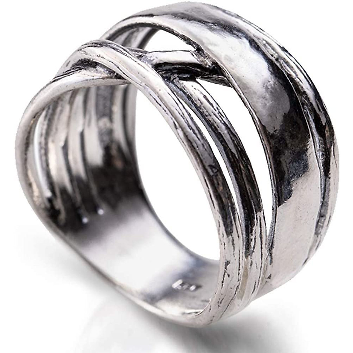 Joolala Ring 925 Sterling Silver Women’s Ring Huntress Ring Elegant and Stylish Design – Various Models – Gorgeous Oxidized Finish – Ideal Promise Ring, Anniversary (6)