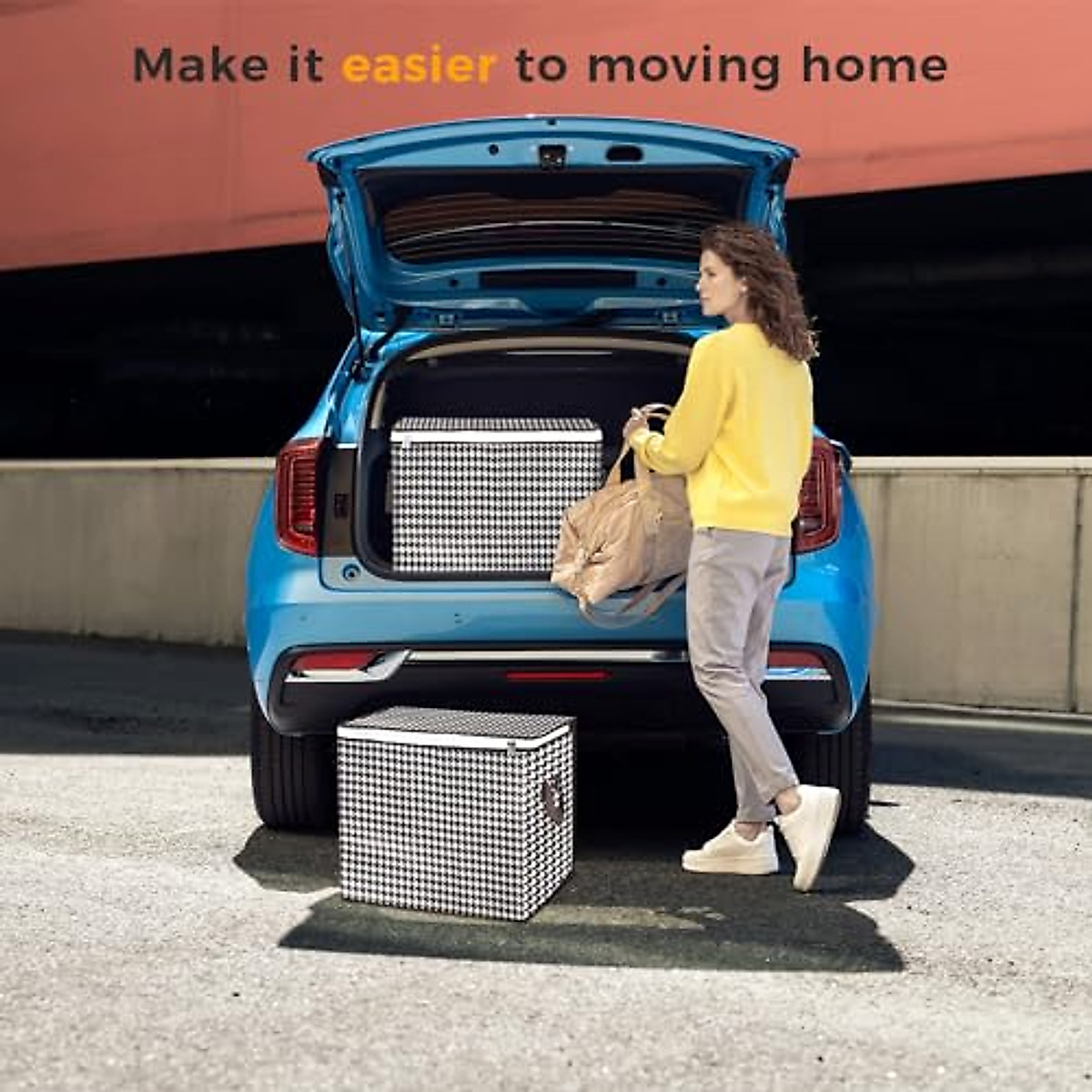 6 Pack Foldable Large Capacity Clothes Storage Bag Organizer for Comforters, Blankets, Bedding, Foldable with Sturdy Zipper and Handle 100L