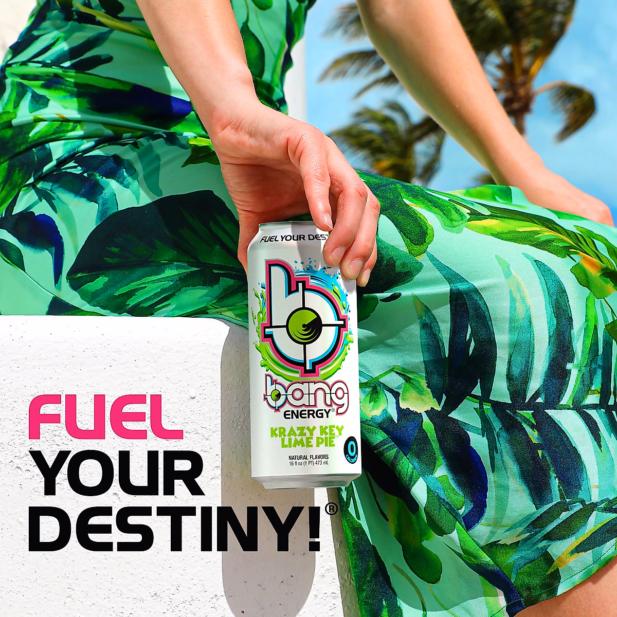 Bang Energy Key Lime Pie, Sugar-Free Energy Drink, 16-Ounce (Pack of 12)