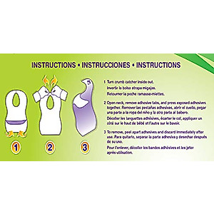 Mighty Clean Baby Disposable Baby Bibs 24 Count (4 Bibs per Package)