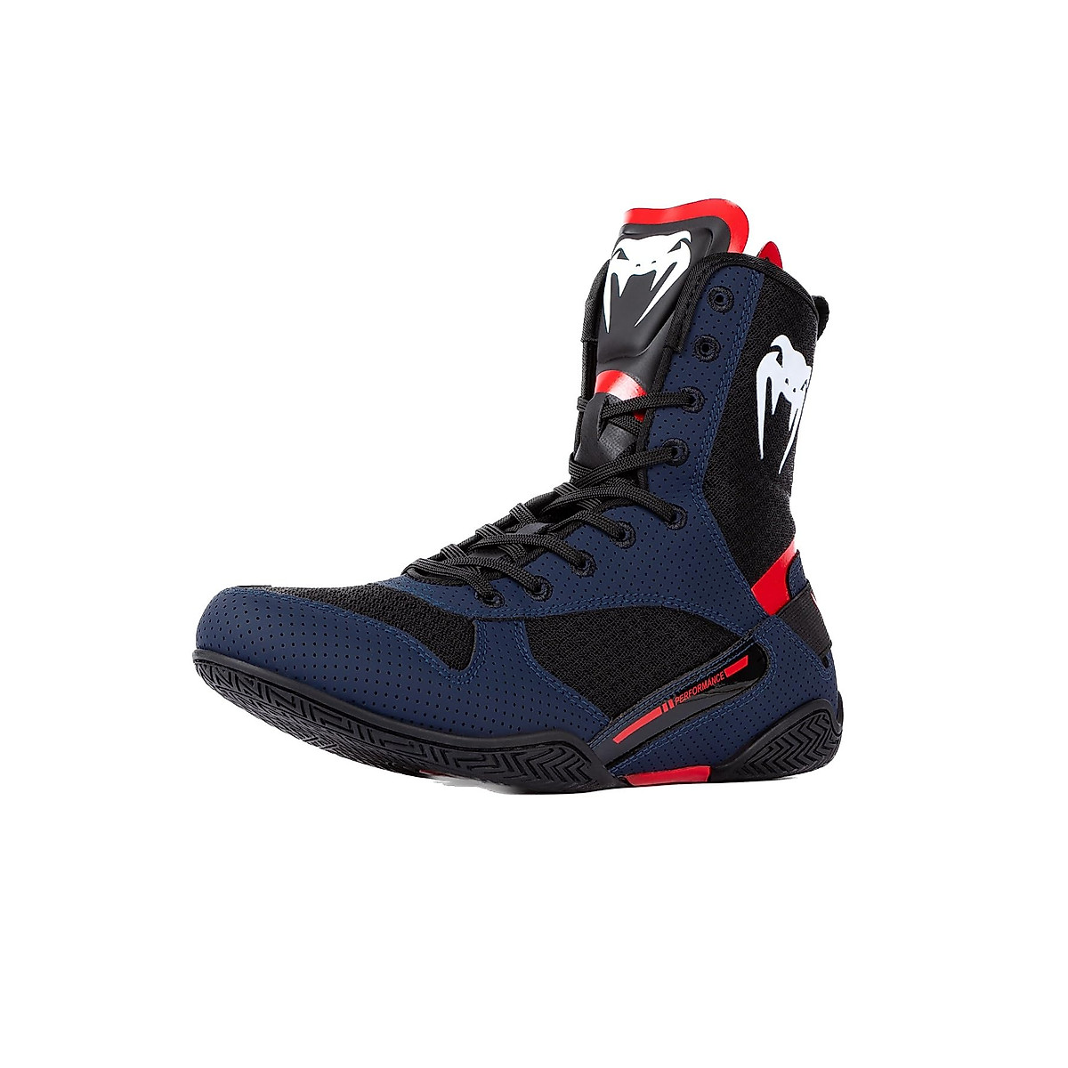 Venum Elite Boxing Shoes - Navy/Black/Red