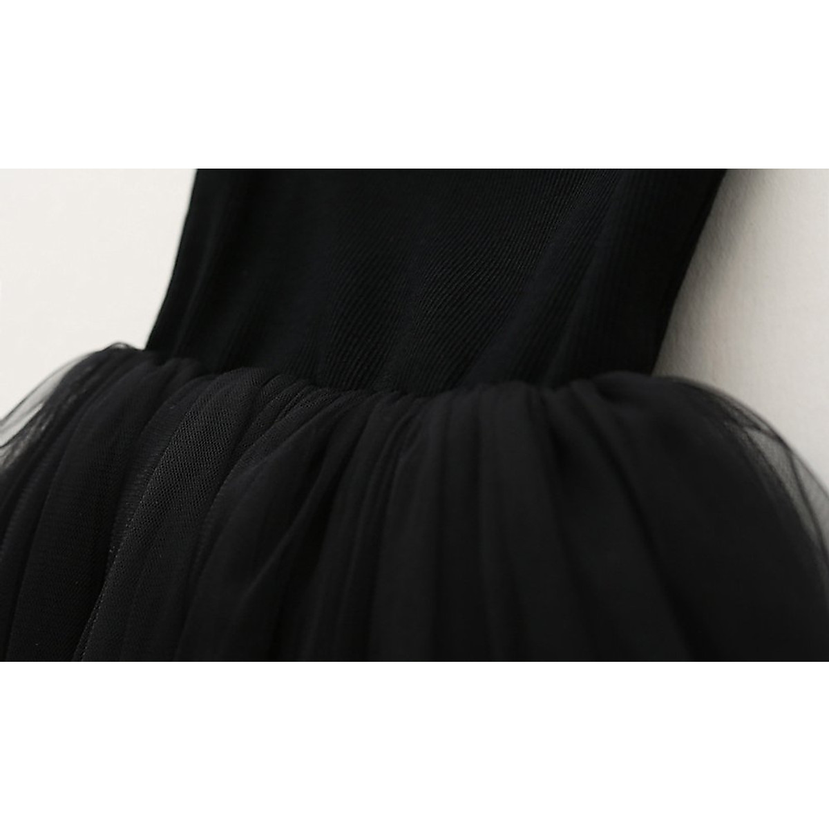 GSVIBK Baby Girls Tutu Dress Toddler Tulle Tutu Dress Infant Tulle Dresses Princess Party Dress 580 Black 4T