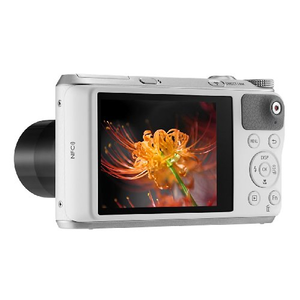 Samsung WB350F 16.3MP CMOS Smart WiFi & NFC Digital Camera with 21x Optical Zoom and 3.0" Touch Screen LCD and 1080p HD Video (White)