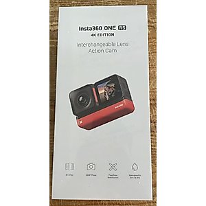 Insta360 ONE RS 4K Edition – Waterproof 4K 60fps Action Camera with FlowSate Stabilization, 48MP Photo, Active HDR, AI Editing