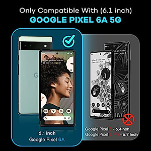 AACL [3+3 Pack Pixel 6a Screen Protector Tempered Glass for Google Pixel 6a 5G 6.1'' [2022] - Screen Protector for Pixel 6a with Camera Lens Protector - [Fingerprint Compatible][Alignment Tool]