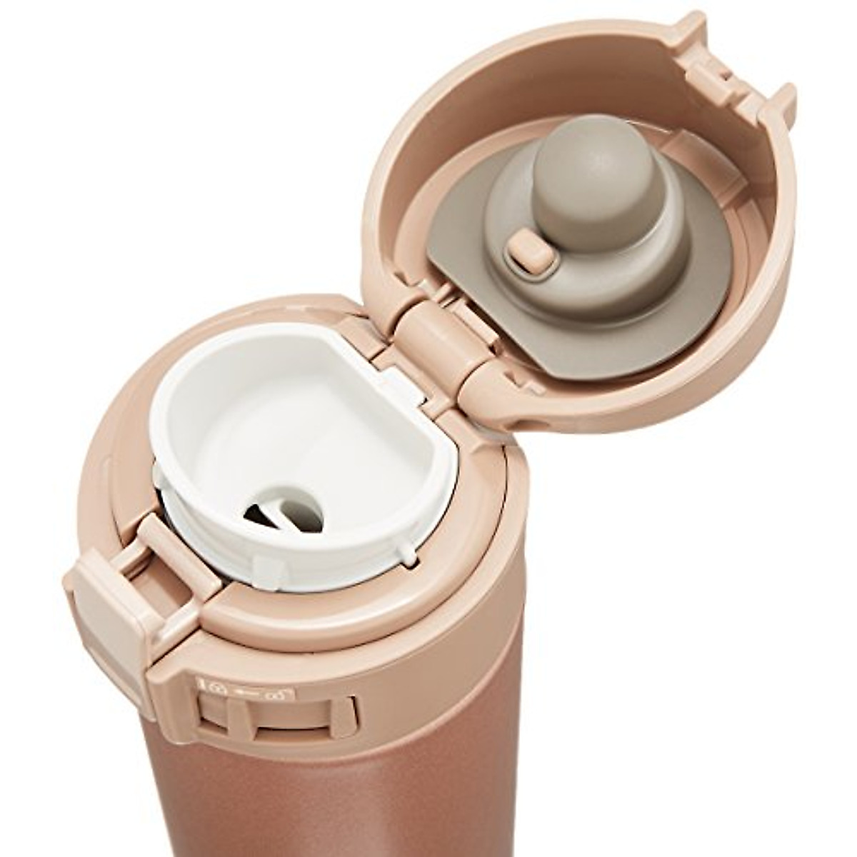 Zojirushi Plastic SM-KC48NM Stainless Mug, 16 0z, Rose Gold