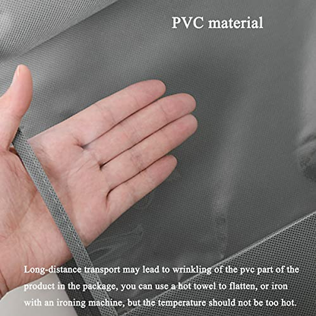 JRIQHOLD Purse Organizer Closet Dustproof Handbag Organisers Set, 2 Pcs 6 Pockets Nonwoven Fabric Easy Access Hanging Purse Storage Organizer for Dormitory Bedroom (Grey&Black)