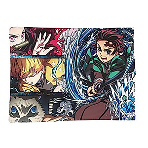 ROYALINO Anime Blanket Cartoon Flannel Throw Blankets for Sofa All Season Super Cozy Plush Blanket All Season Gift for Bedroom Living Room Sofa Car 50''X40''