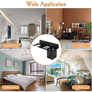 Hair Dryer Holder Wall Mounted, Hair Tool Organizer for Bathroom, Curling Iron Holder, Hair Blow Dryer Rack Compatible with Most Hair Dryer (Classic)