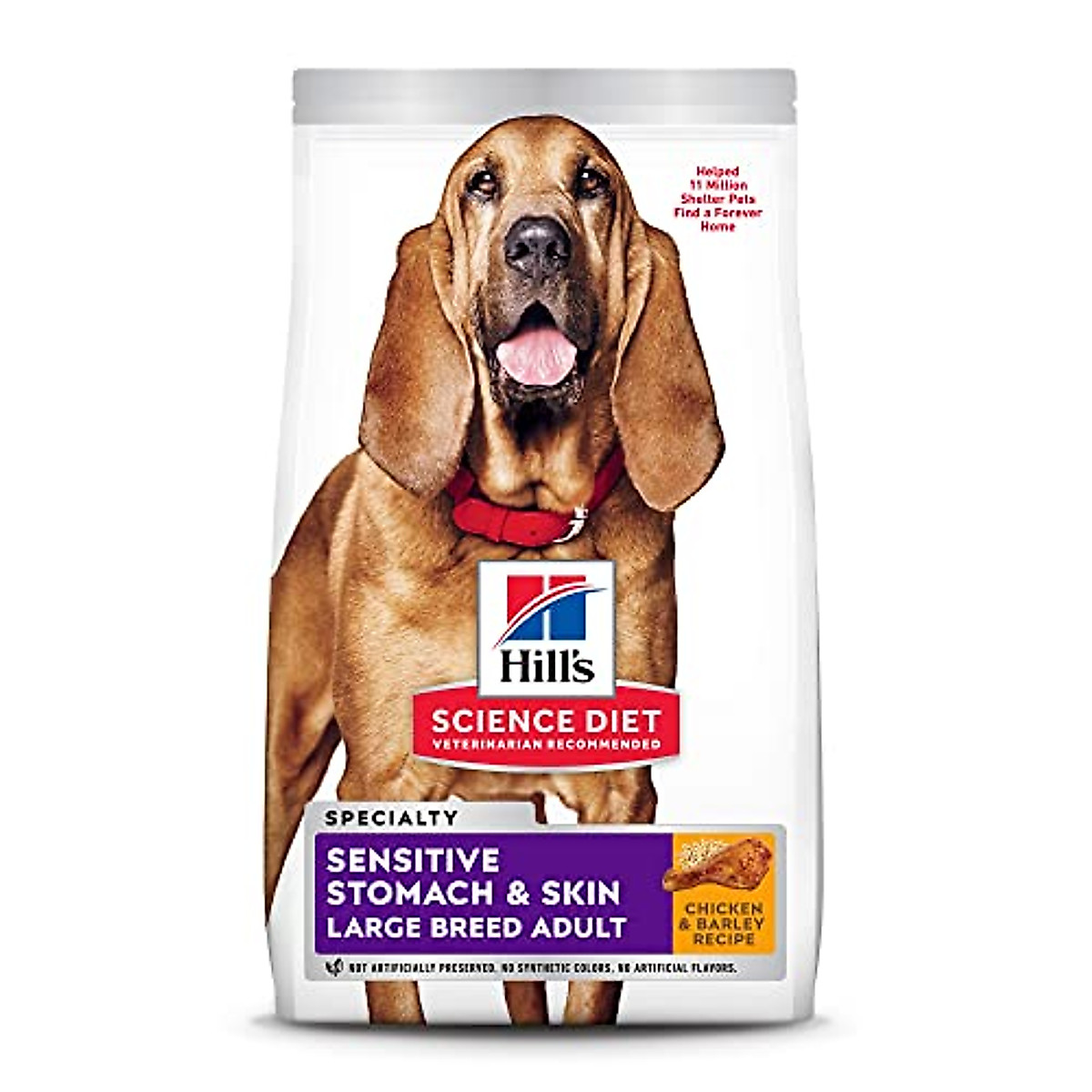 Hill's Science Diet Dry Dog Food, Adult, Sensitive Stomach & Skin, Chicken & Barley Recipe, 30 lb. Bag