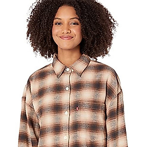 Levi's® Nola Menswear Shirt James Plaid Cement XS