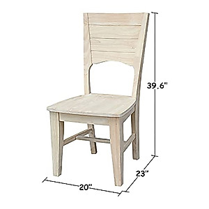 International Concepts Canyon Set of 2 Dining Chairs, Brown