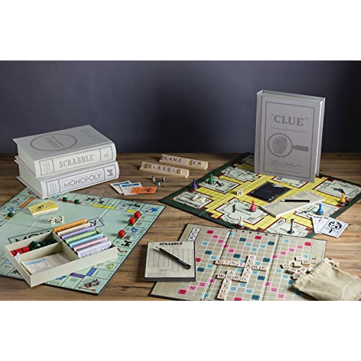 WS Game Company Collection of 12 Vintage Bookshelf Board Games