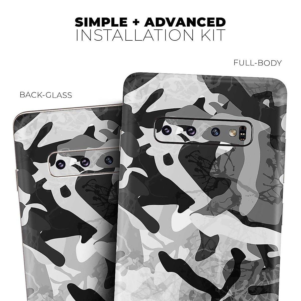 DesignSkinz Desert Snow Camouflage V2 Protective Vinyl Decal Wrap Skin Cover Compatible with The Samsung Galaxy S20 (Screen Trim & Back Glass Skin)