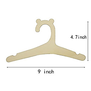 Newborn Environmentally Wooden Hanger for Baby Clothes ,Baby Children Wooden Hangers for Clothes Hangers - 20 Pcs Set (9 inches)