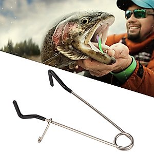 Entatial Fish Jaw Spreader, Fish Mouth Spreader Decoupling Device Portable Rubber Cover Fish Mouth Opener Durable with Clip for Fish Lip