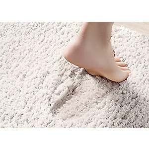 Feblilac Green Fish Koi Bathroom Rug, Japanese Style Bath Rug, Fun Washable Bathroom Mat, Microfiber Bath Mats for Bathroom Living Room Fast Dry