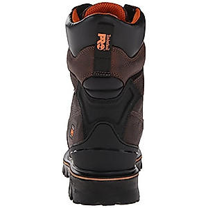Timberland PRO Men's 8 Inch Rigmaster XT Steel Toe Waterproof Work Boot, Brown Tumbled Leather, 9.5 M US