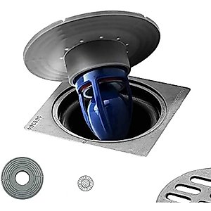 Shower Drain Floor Drain Backflow Preventer Magnetic Levitation One-Way Drain Valve Fast Drainage Shower plug Insert Drain Plug Fit for Tube Depth 2.56-4.13in (Caliber（2-3.9in）,Depth 3,15in)