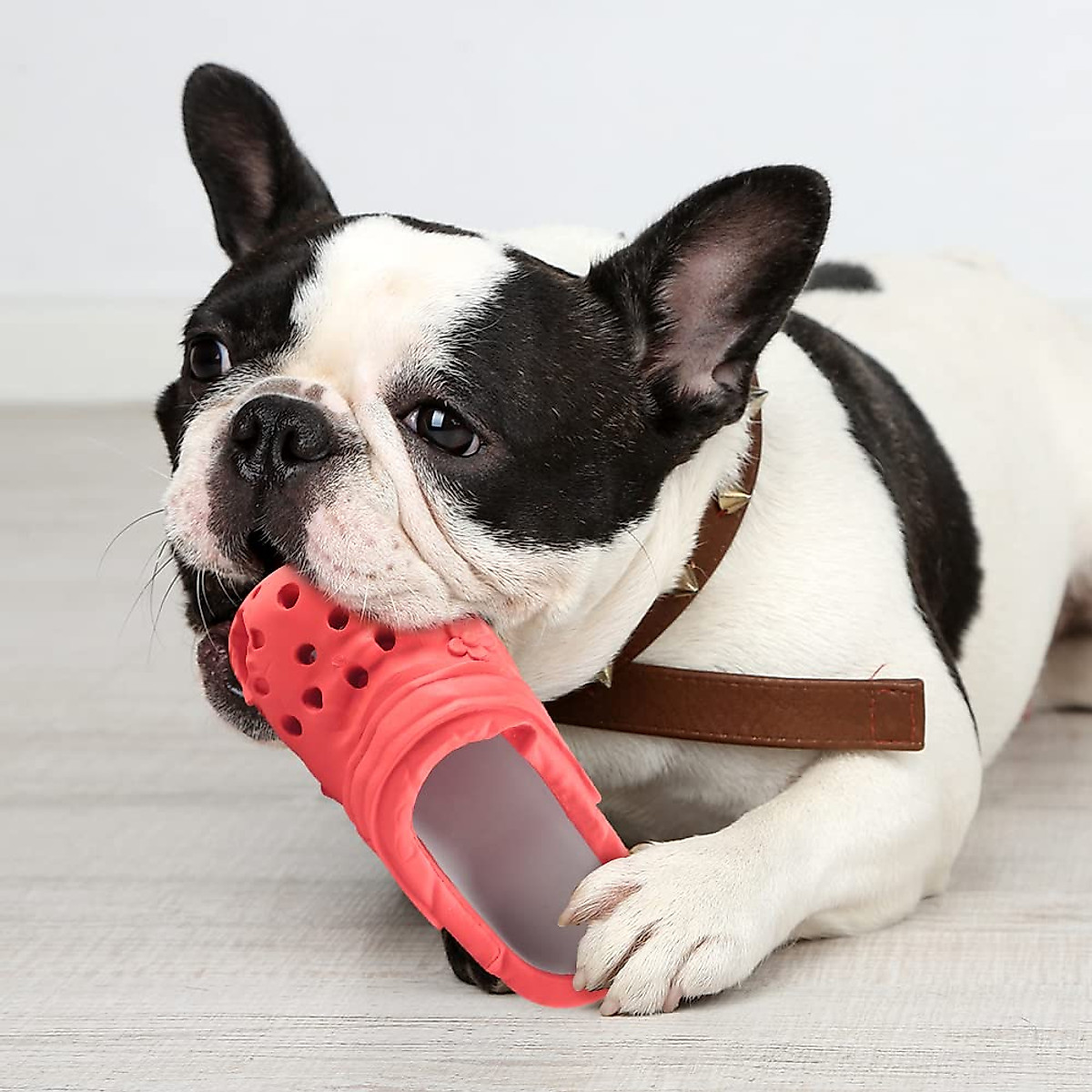 MONDOTOY Dog Chew Toys,Durable Rubber Slipper Toy for Puppy,Dog Tough Toys for Pet Training and Cleaning Teeth,Interactive Puppy Toys Aggressive Chewers Small Meduium Breed