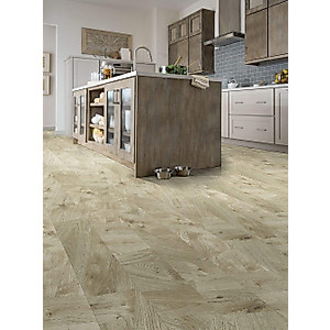 Shaw Floors 702SA02011 Tenacious HD+ Milled Vinyl Flooring, Bazaar Spice, 18 Square Feet