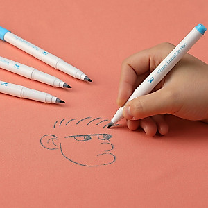 Mr. Pen- Fabric Markers for Sewing, 5 Pack, Blue, Erasable, Water Soluble Fabric Marker, Fabric Pens for Sewing Erasable, Washable Fabric Marker, Water Soluble Pen, Fabric Marking Pens for Sewing